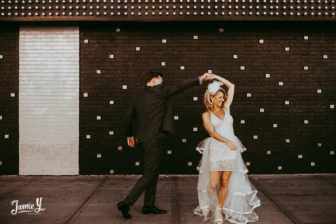 Sahara Hotel Wedding Alexandria Pool | Donna & Brad - Jamie Y Photography