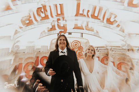 Rock N Roll Vegas Elopement | Sarah & Merritt - Jamie Y Photography