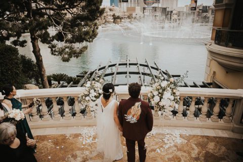 Bellagio Terrace Fountain Wedding | Karen & Jason - Jamie Y Photography
